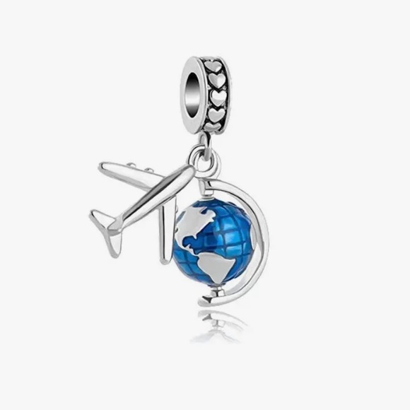 Pandora | Jewelry | World Traveler Globe And Plane Charm | Poshmark